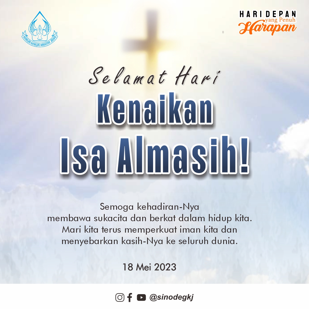 Selamat Hari Kenaikan Isa Almasih! – Sinode GKJ