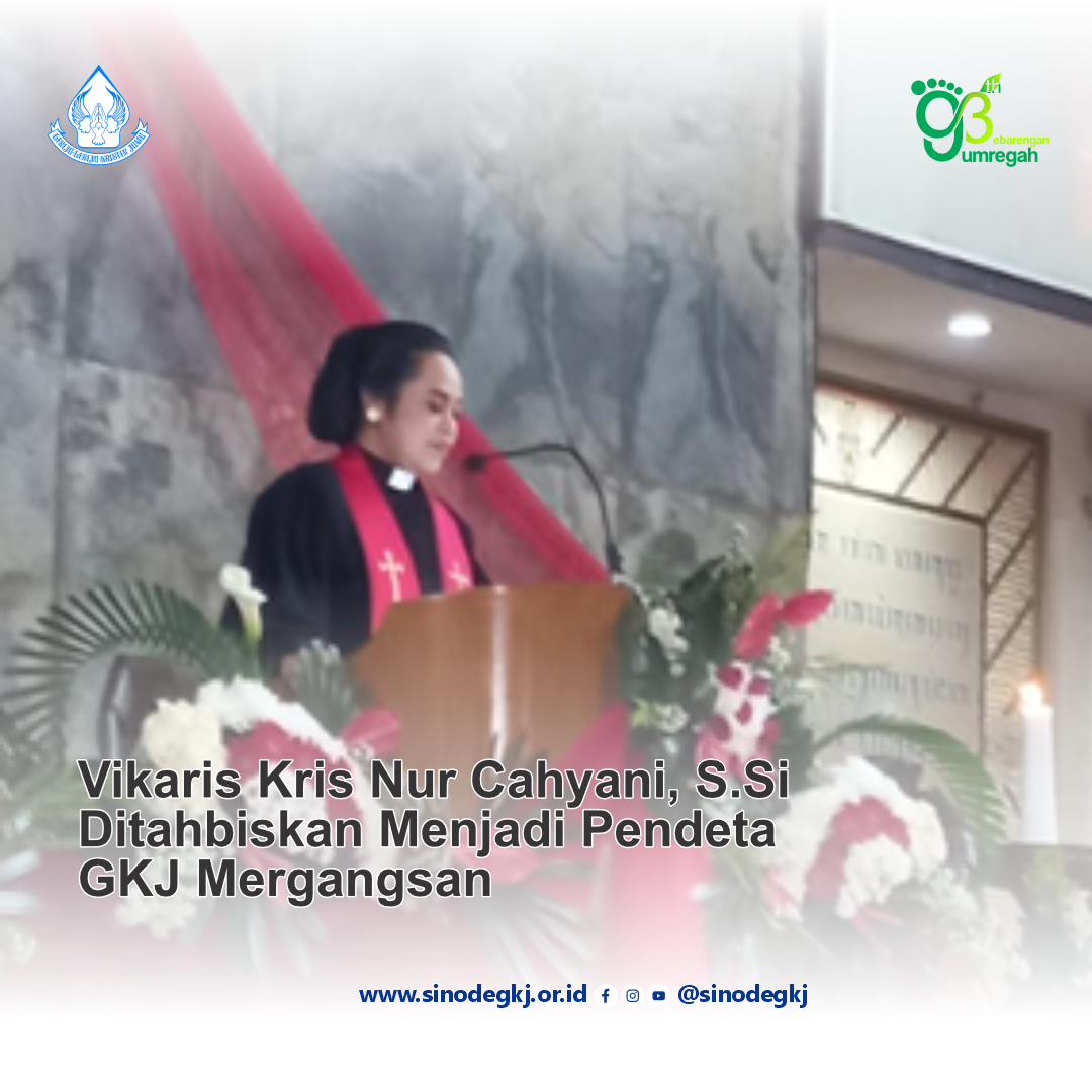 Vikaris Kris Nur Cahyani, S.SiDitahbiskan Menjadi PendetaGKJ Mergangsan ...